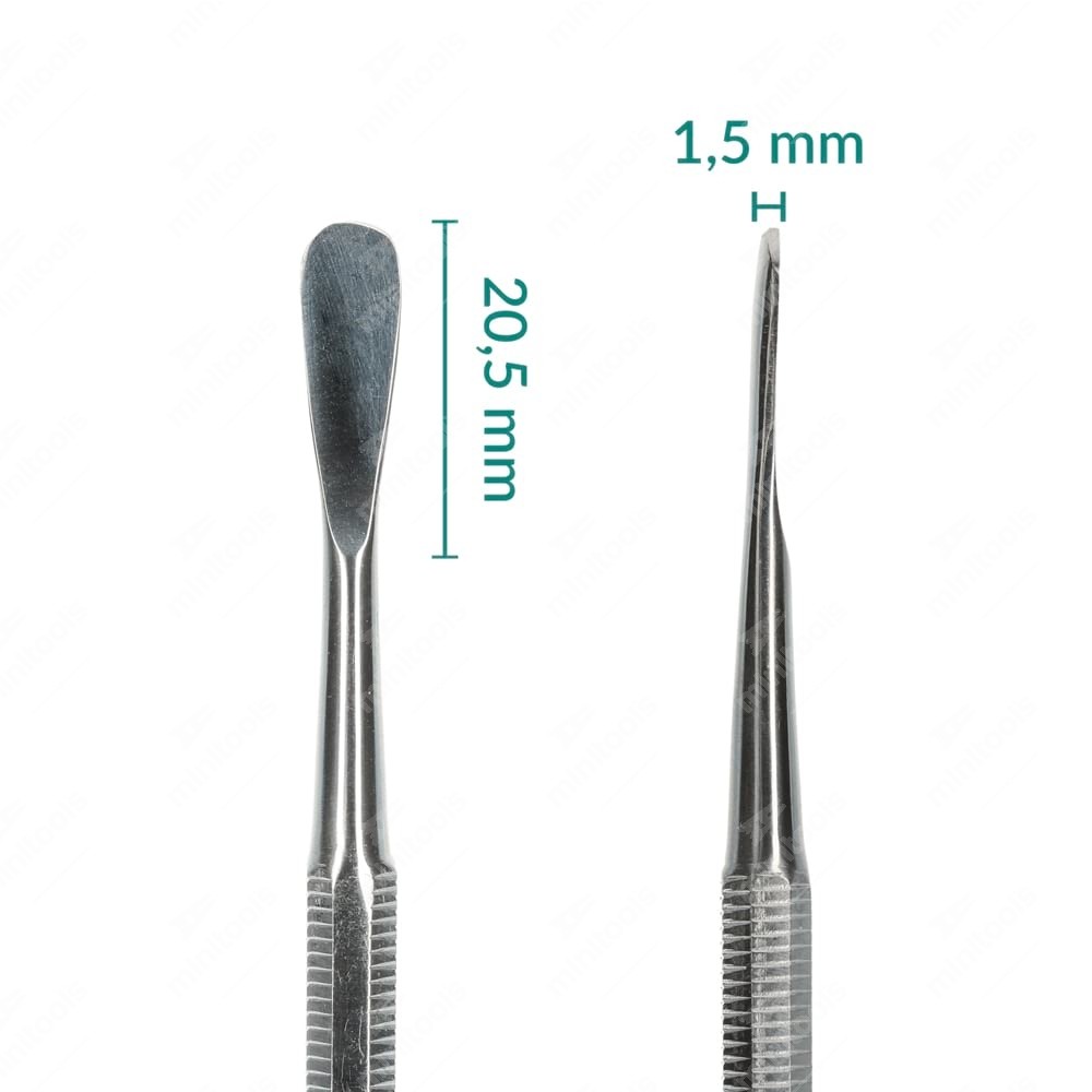 Spudger metallico con punta squadrata e larga e con punta arrotondata ...
