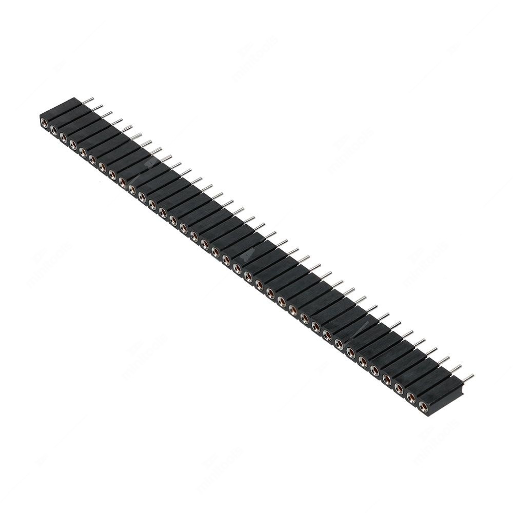36 turned pins 2.54mm pitch female pin header SIP connector