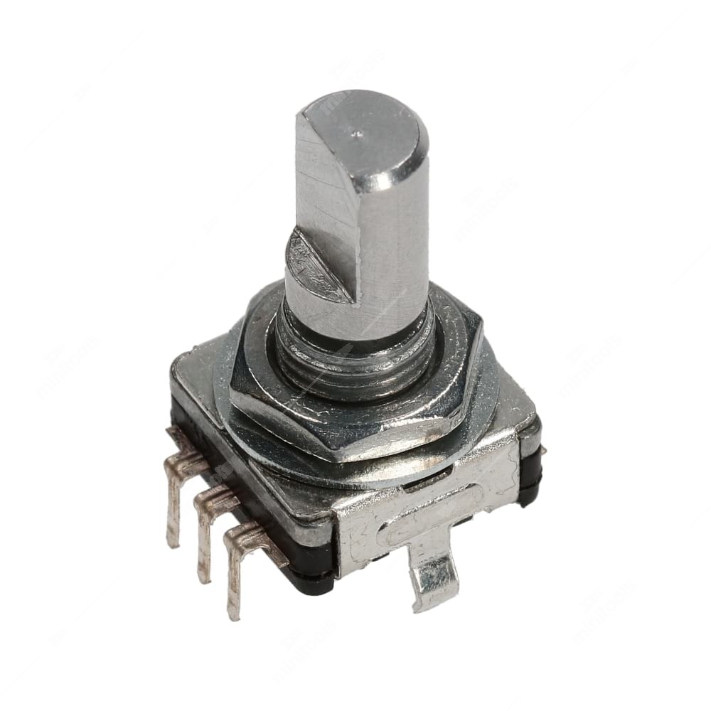 15 ppr mechanical rotary encoder, with push button - no detents